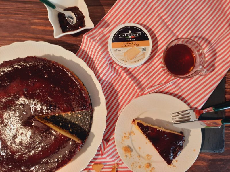 CHEESECAKE WITH ASIAGO PDO CREAM - Italian Food & Cheese